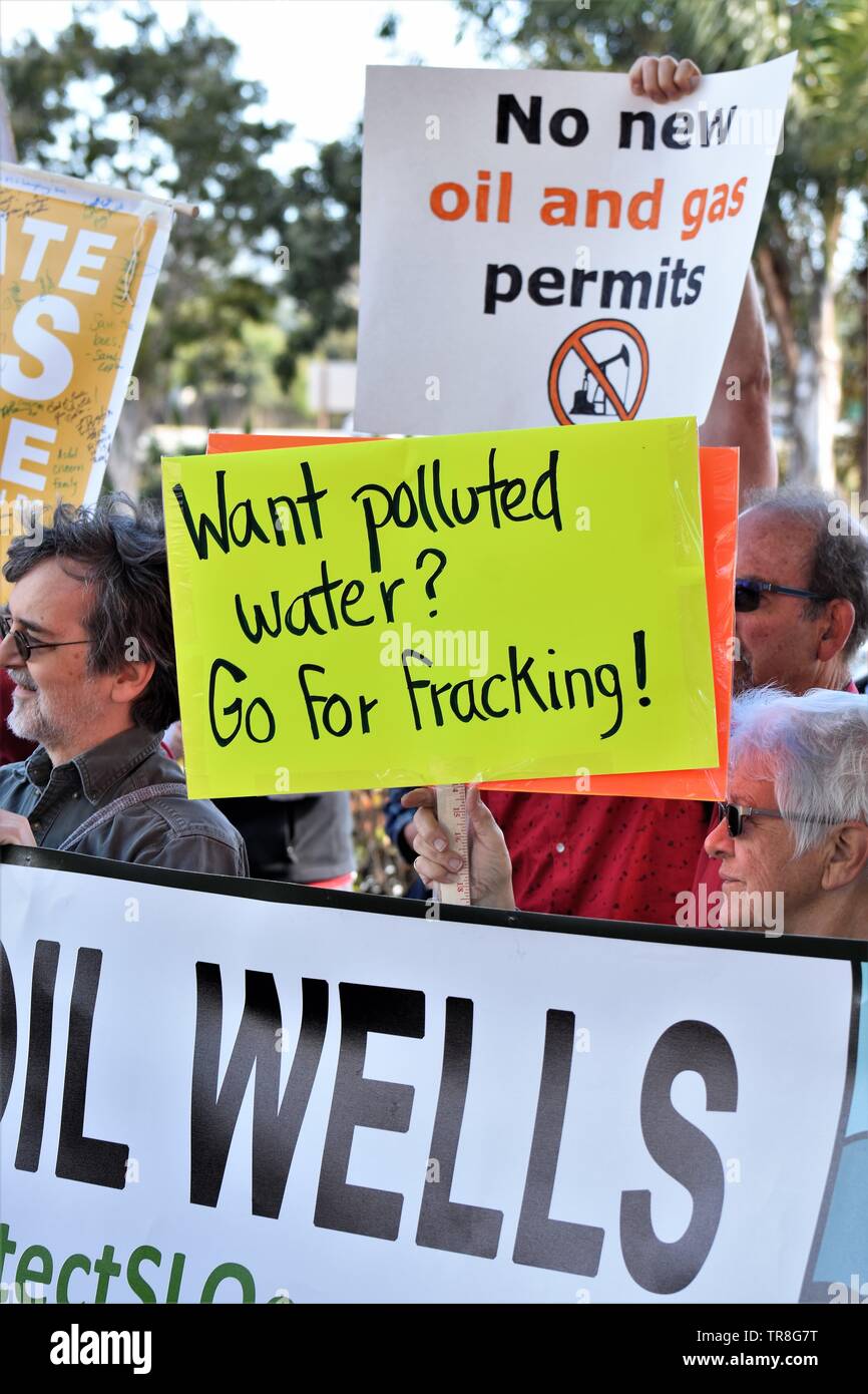 Rally protesters against drilling fracking by big oil companies in ...