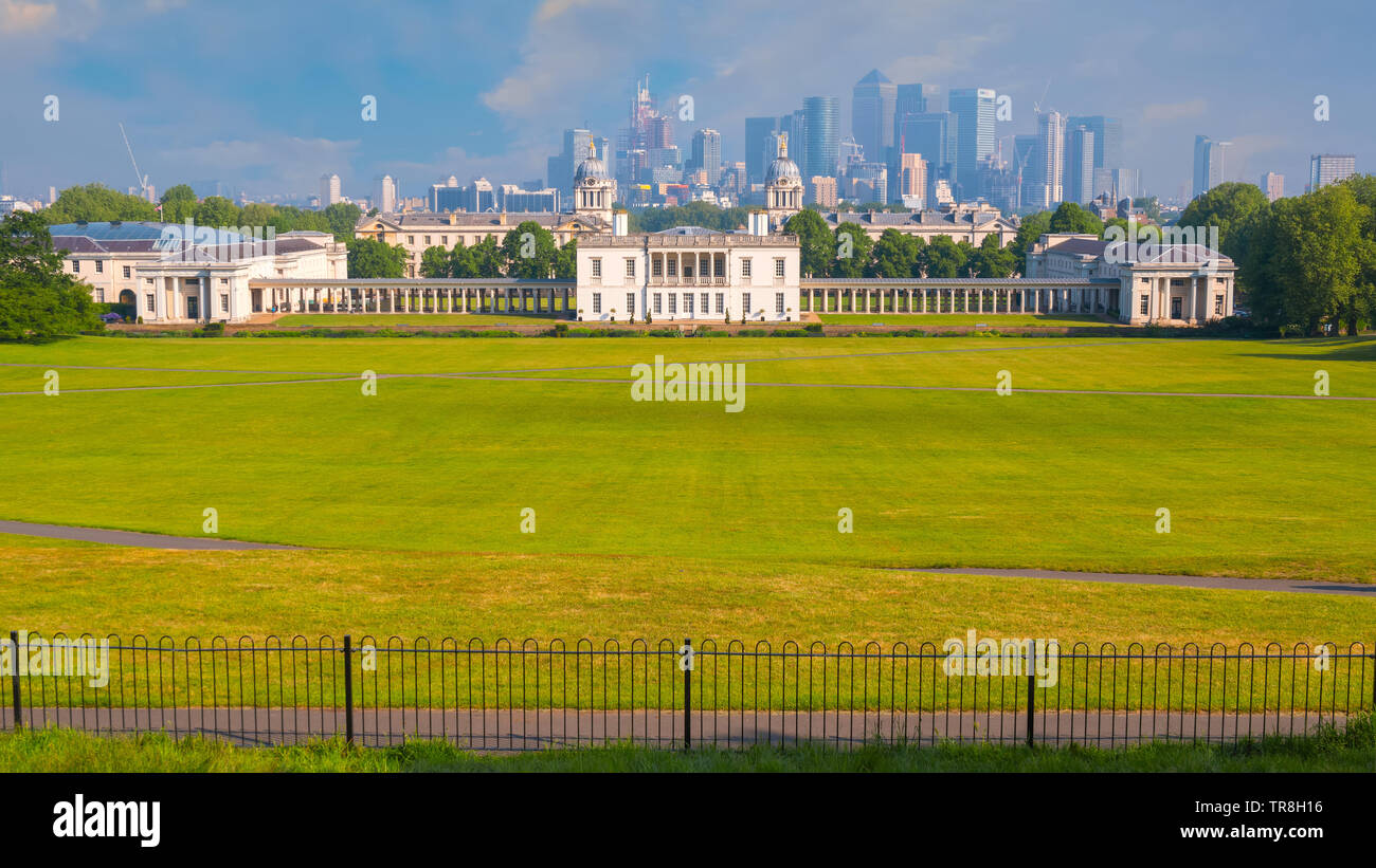 London, UK - May 21 2018: The Queen's House built between 1616 and 1635 ...