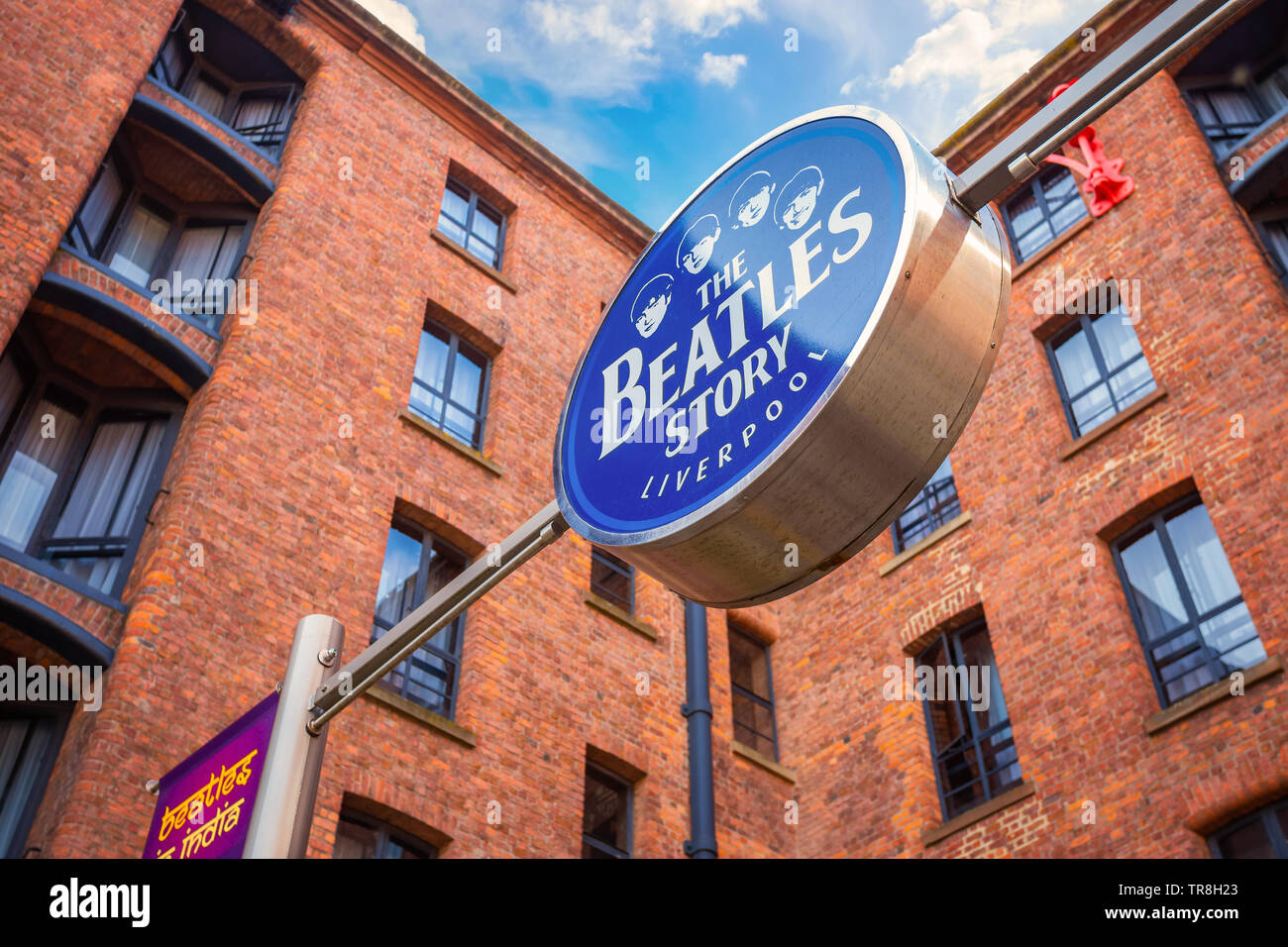 Liverpool, UK - May 17 2018: The Beatles Story located on the ...
