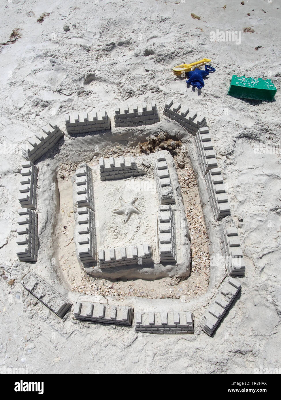 Sandcastle at Honeymoon Island State Park, Dunedin, Florida, USA, May ...