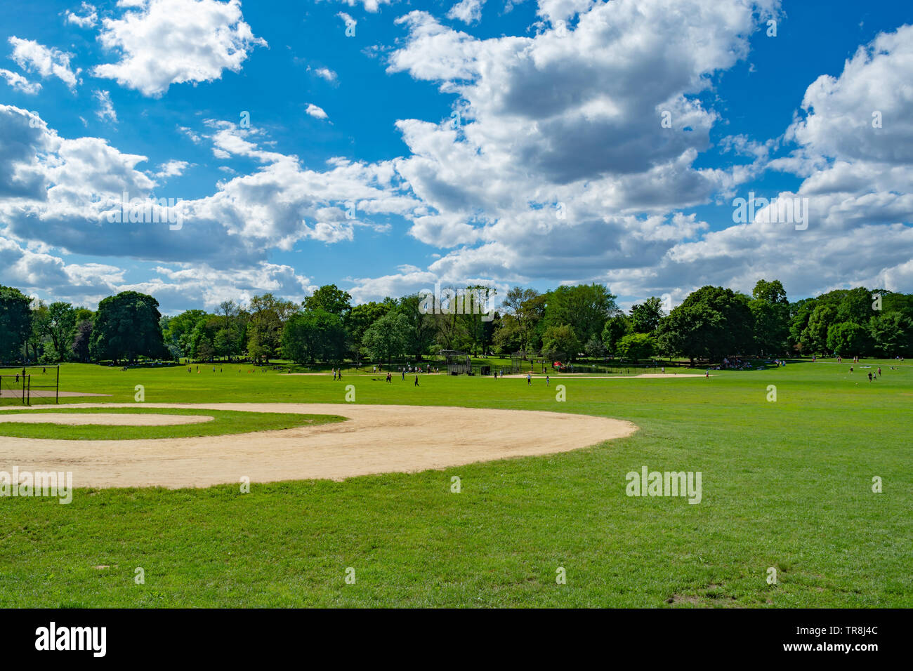 Baseball field in the park Stock Photo - Alamy