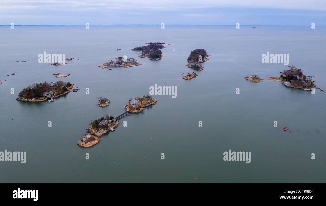 The Thimble Islands, or the Thimbles, Long Island Sound, Branford, CT ...