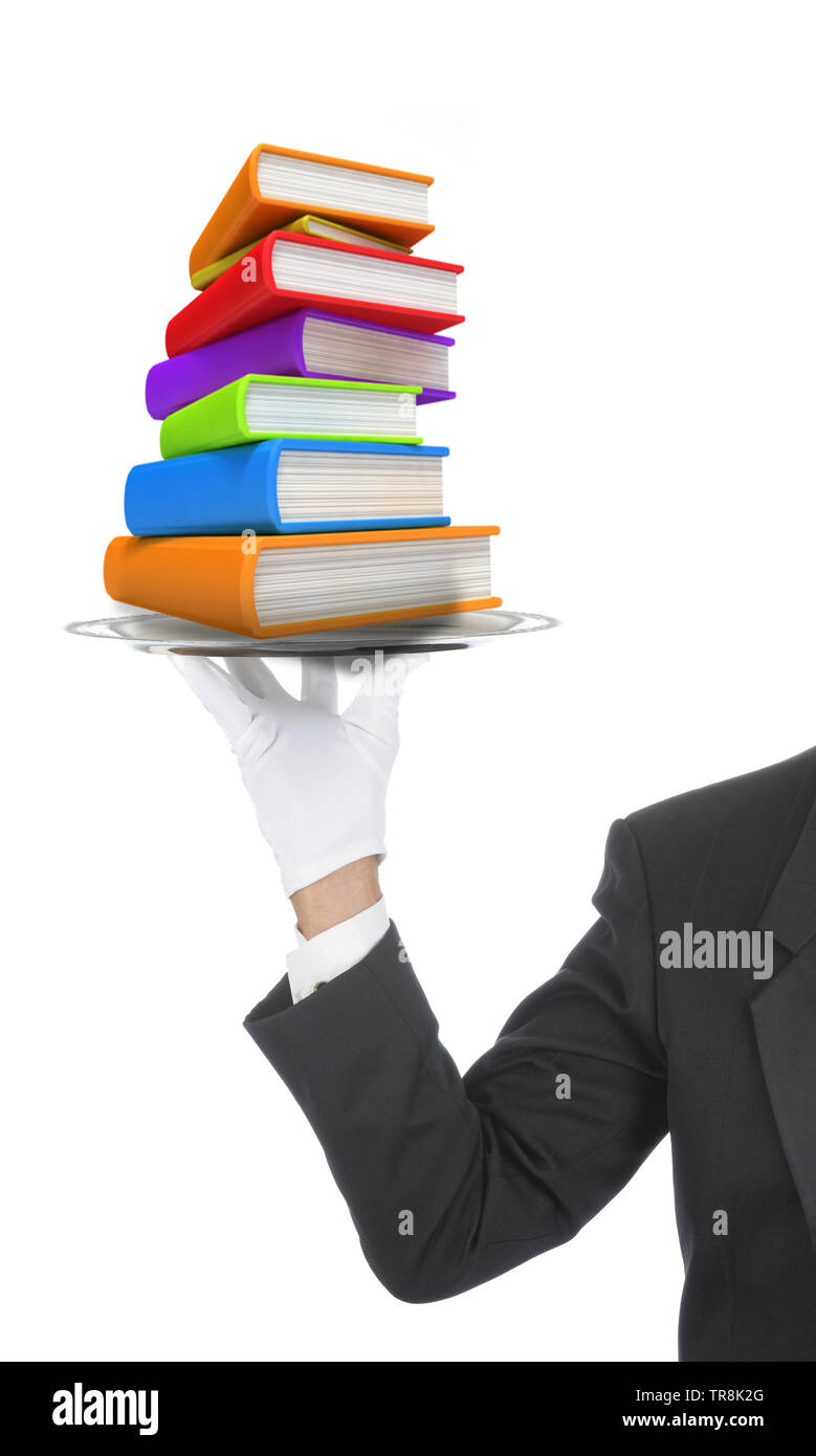 Book serving books hi-res stock photography and images - Alamy