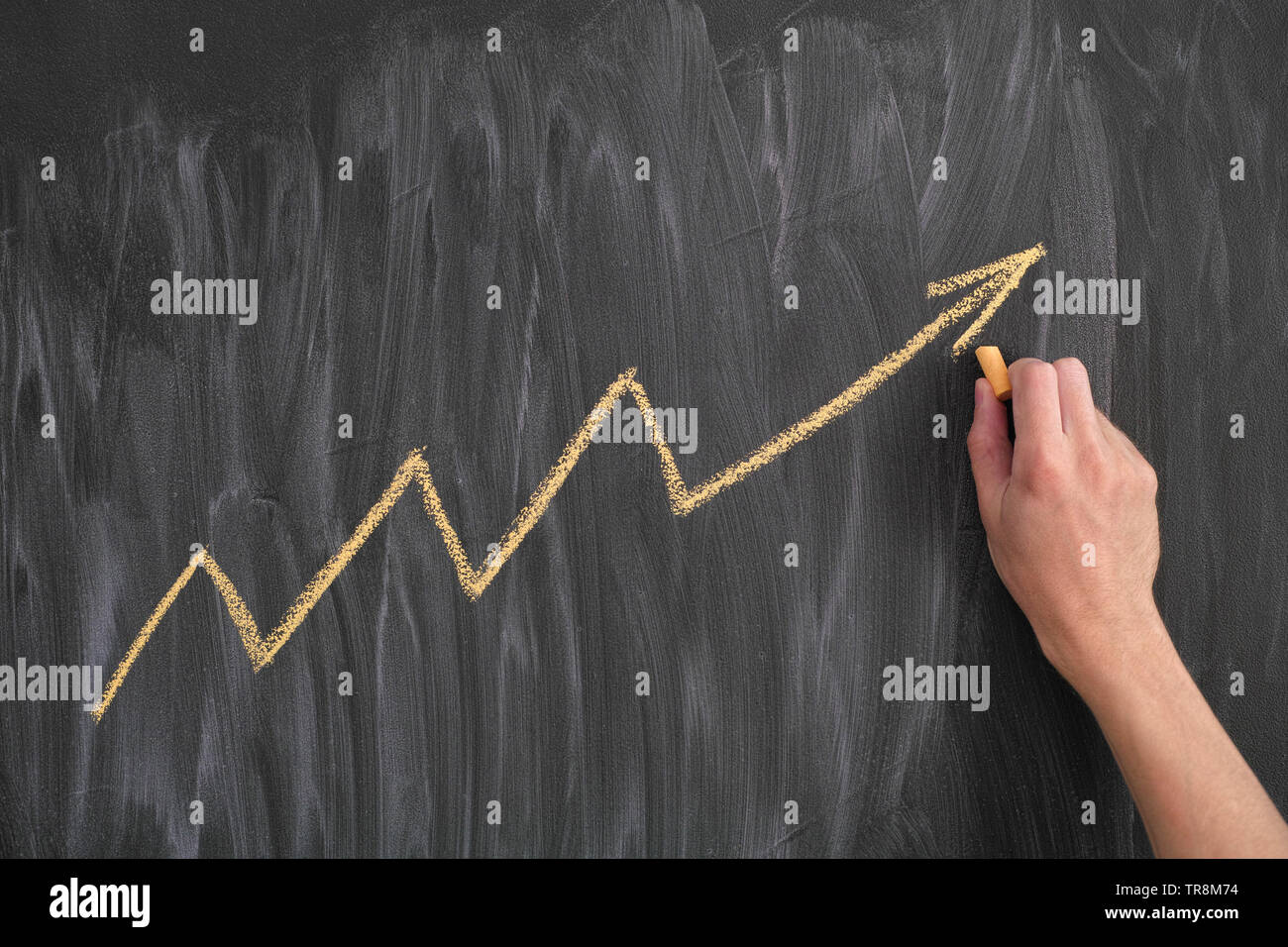 Arrow up chart hi-res stock photography and images - Alamy