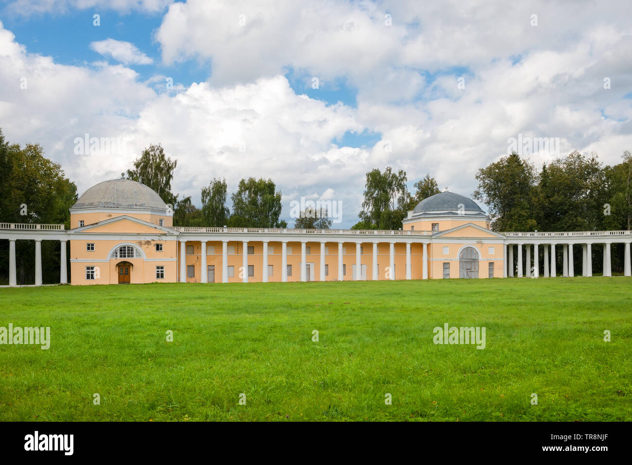 Architectural ensemble Manor Znamenskoye-Rayok. The manor house and the ...