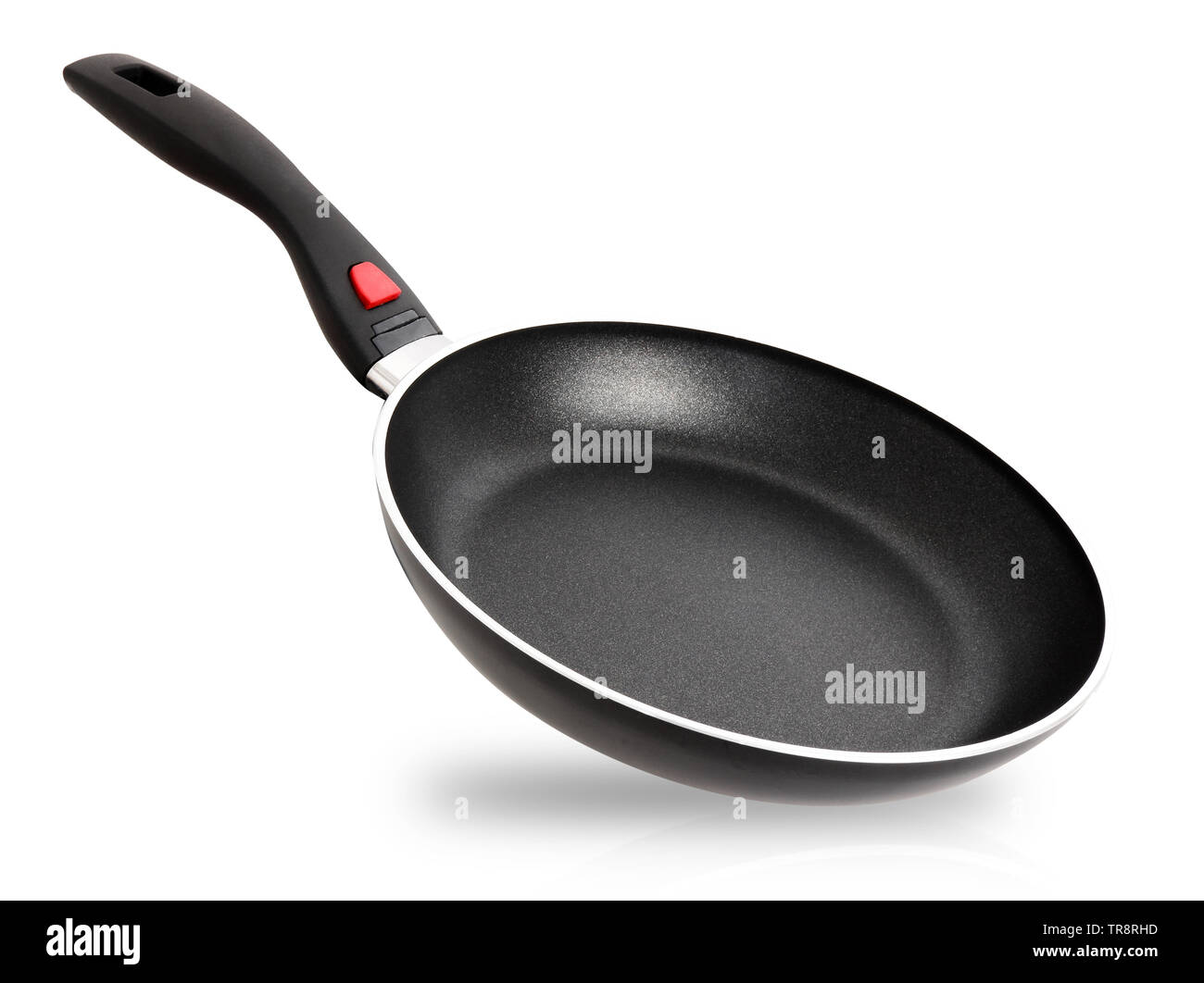 Black Fry Pan Isolated over White Background with Copy Space. Clipping ...