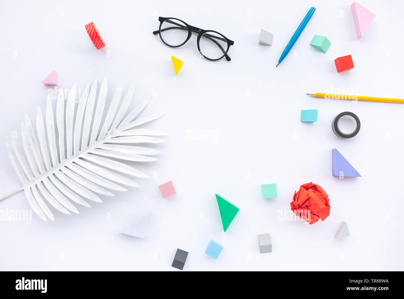 Inspiration ideas concepts with business object on white table ...