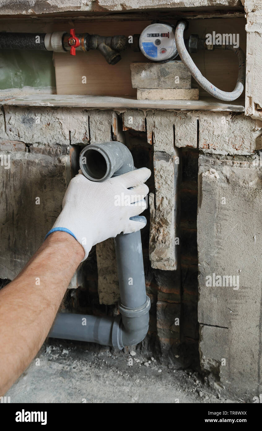 Pvc pipes kitchen hi-res stock photography and images - Alamy