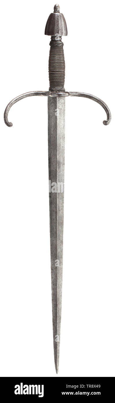 A large Italian left-hand dagger, circa 1600 Robust, slightly hollow ...