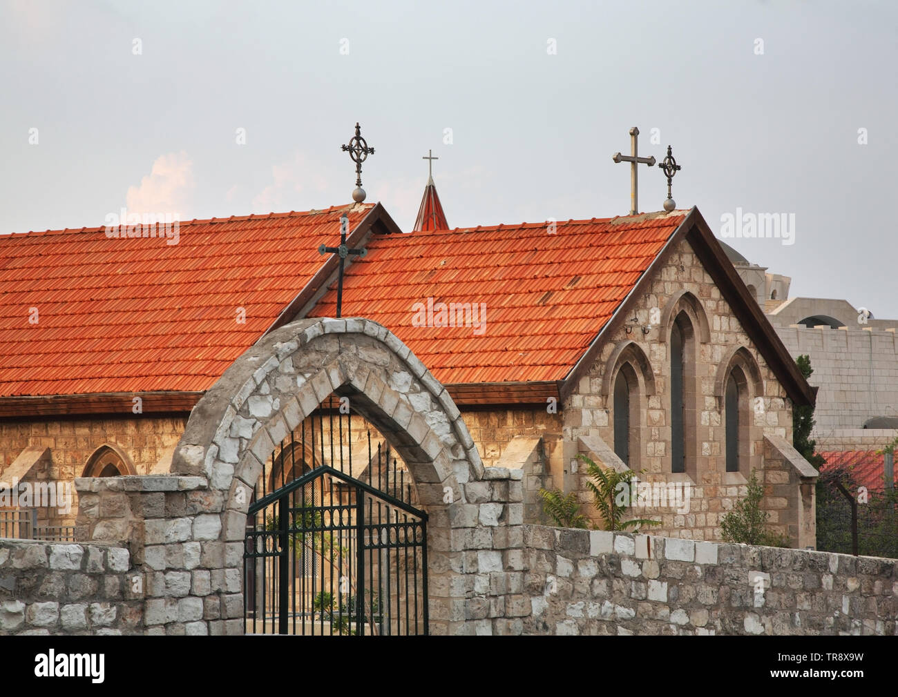 Church of St. Luke in Haifa. Israel Stock Photo - Alamy
