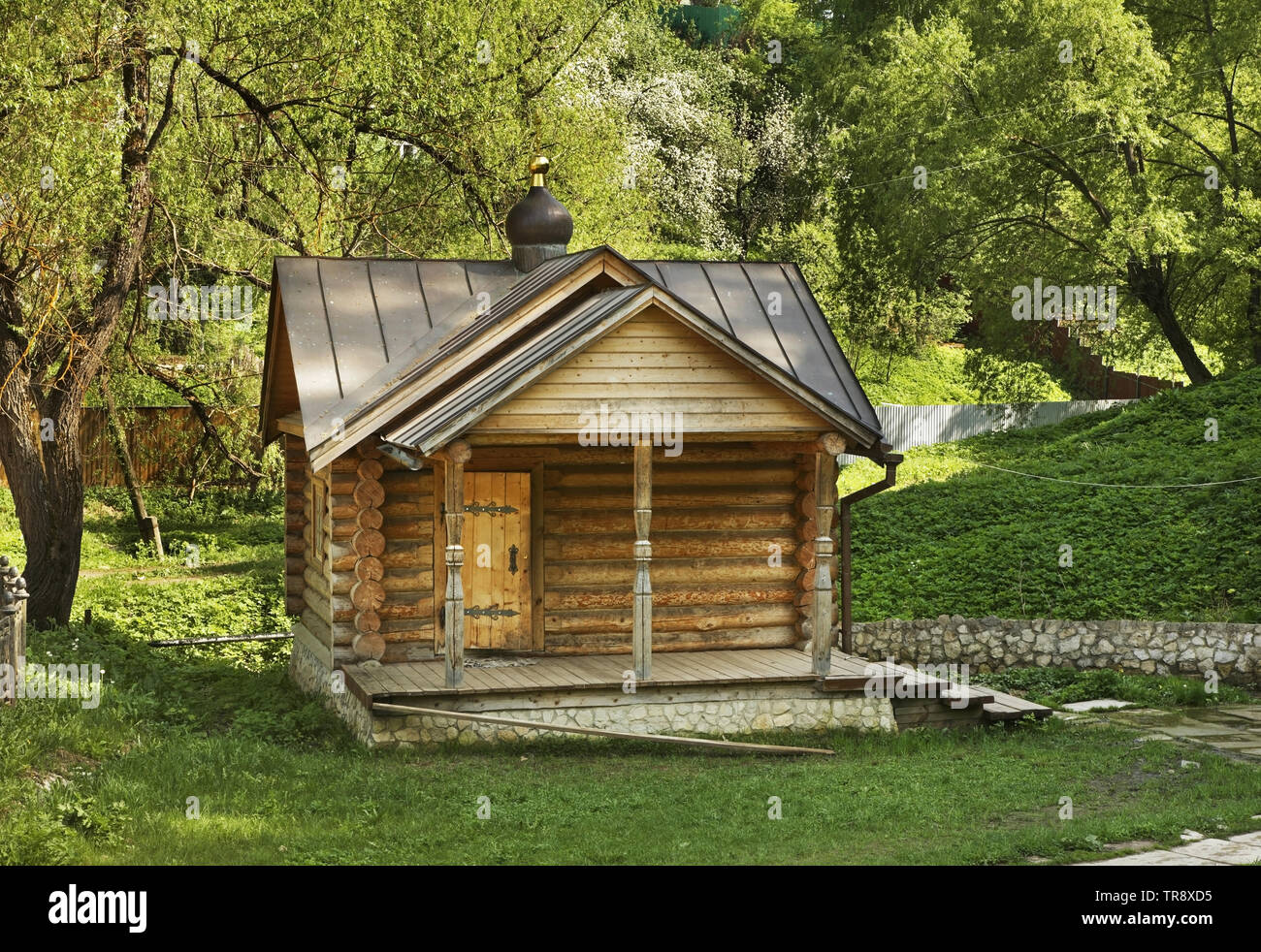 Font at Hegumen ravine in Tarusa. Russia Stock Photo - Alamy