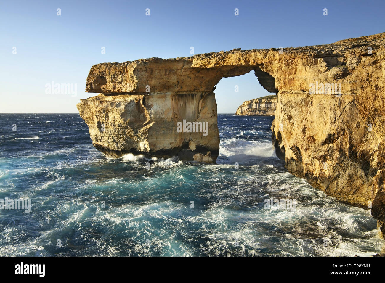 Azure Window - tieqa zerqa on Gozo island. Dwejra Bay. Malta Stock ...