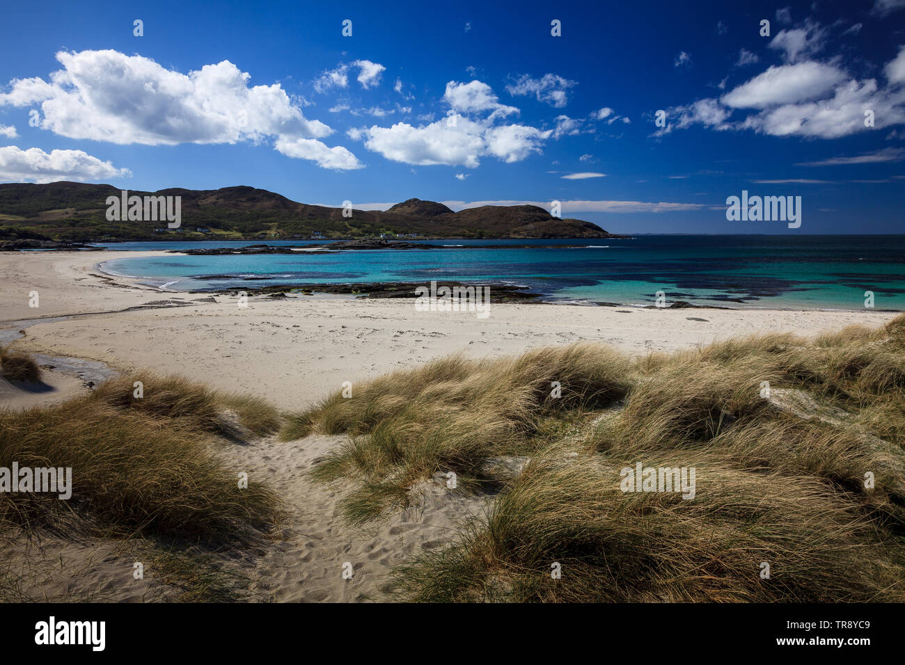 Sanna bay and beach Ardnamurchan peninsula scottish highlands uk Stock ...