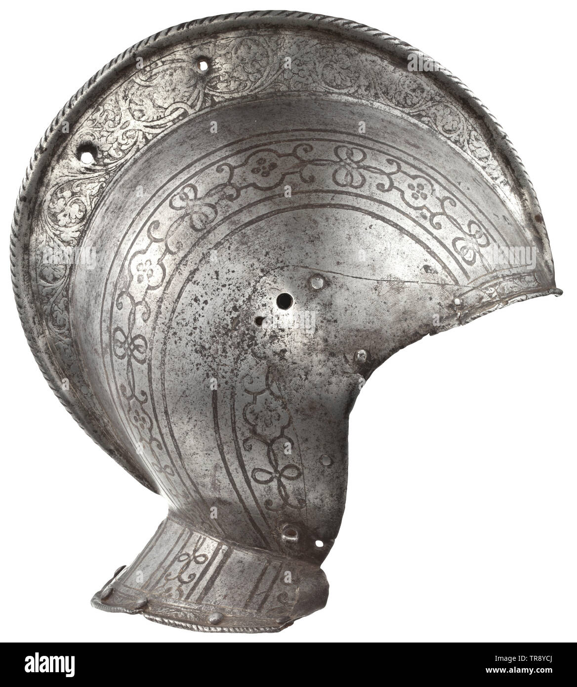 A skull of a South German close helmet for a boy's suit of armour ...