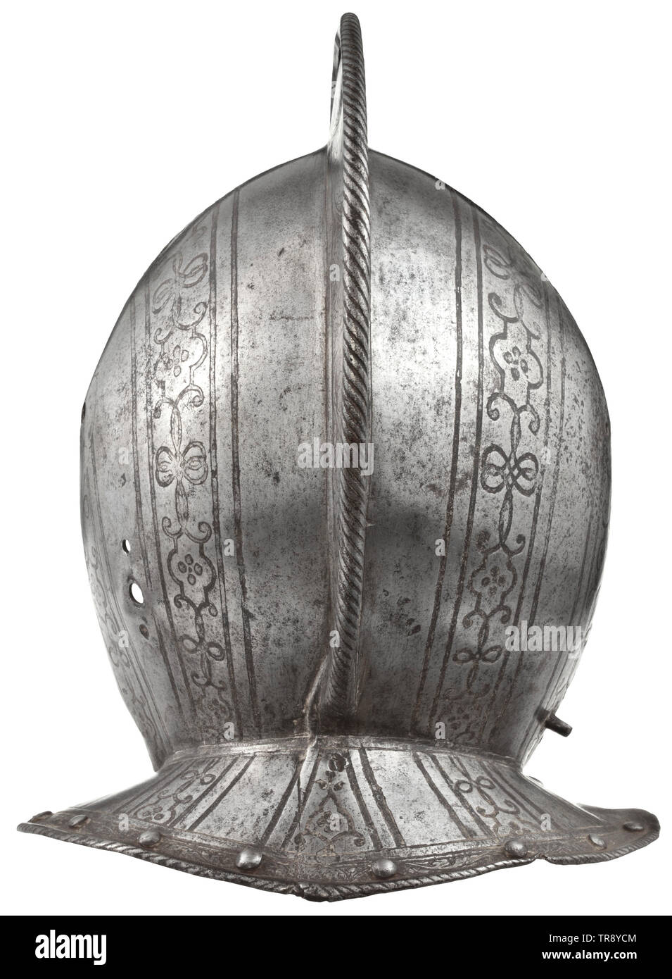 A skull of a South German close helmet for a boy's suit of armour ...