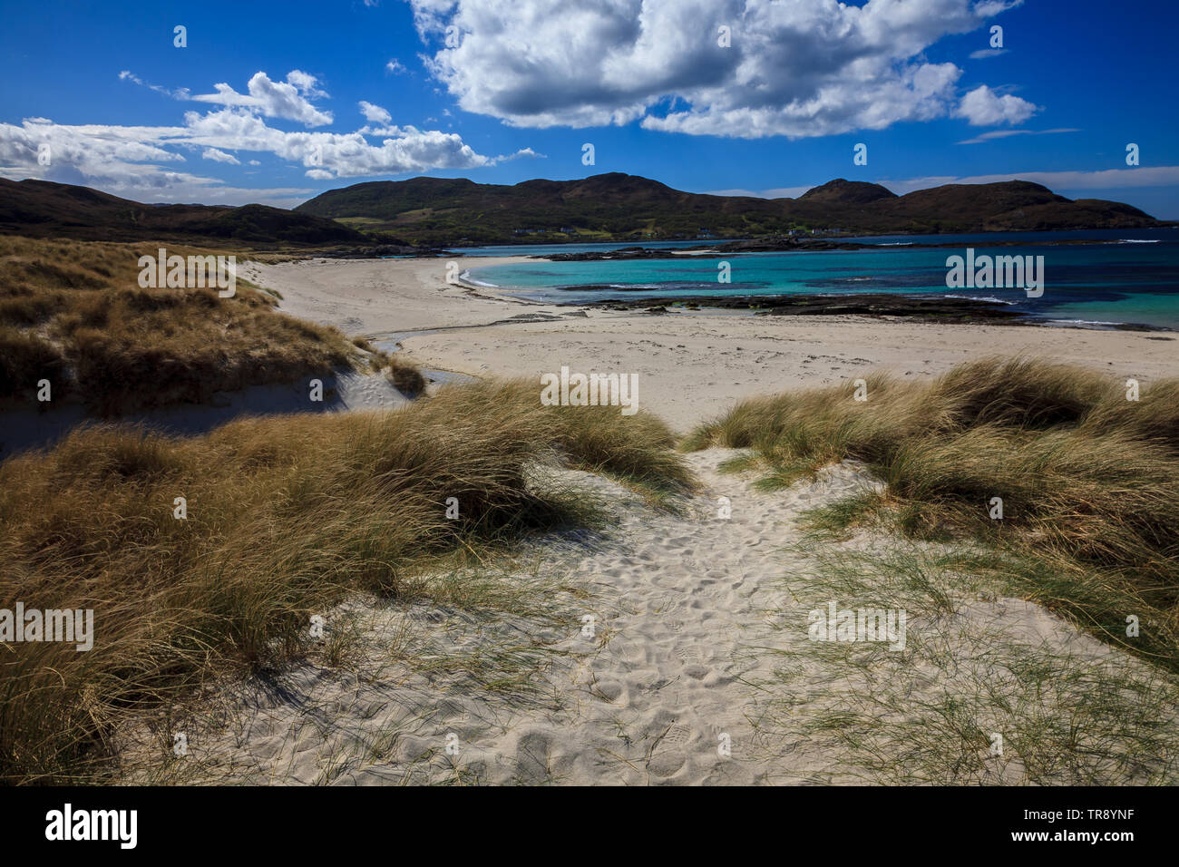 Sanna bay and beach Ardnamurchan peninsula scottish highlands uk Stock ...