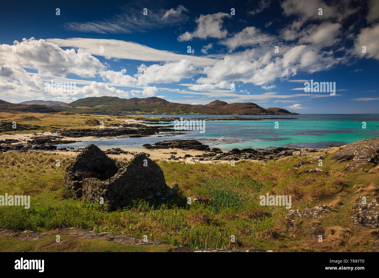 Sanna bay and beach Ardnamurchan peninsula scottish highlands uk Stock ...