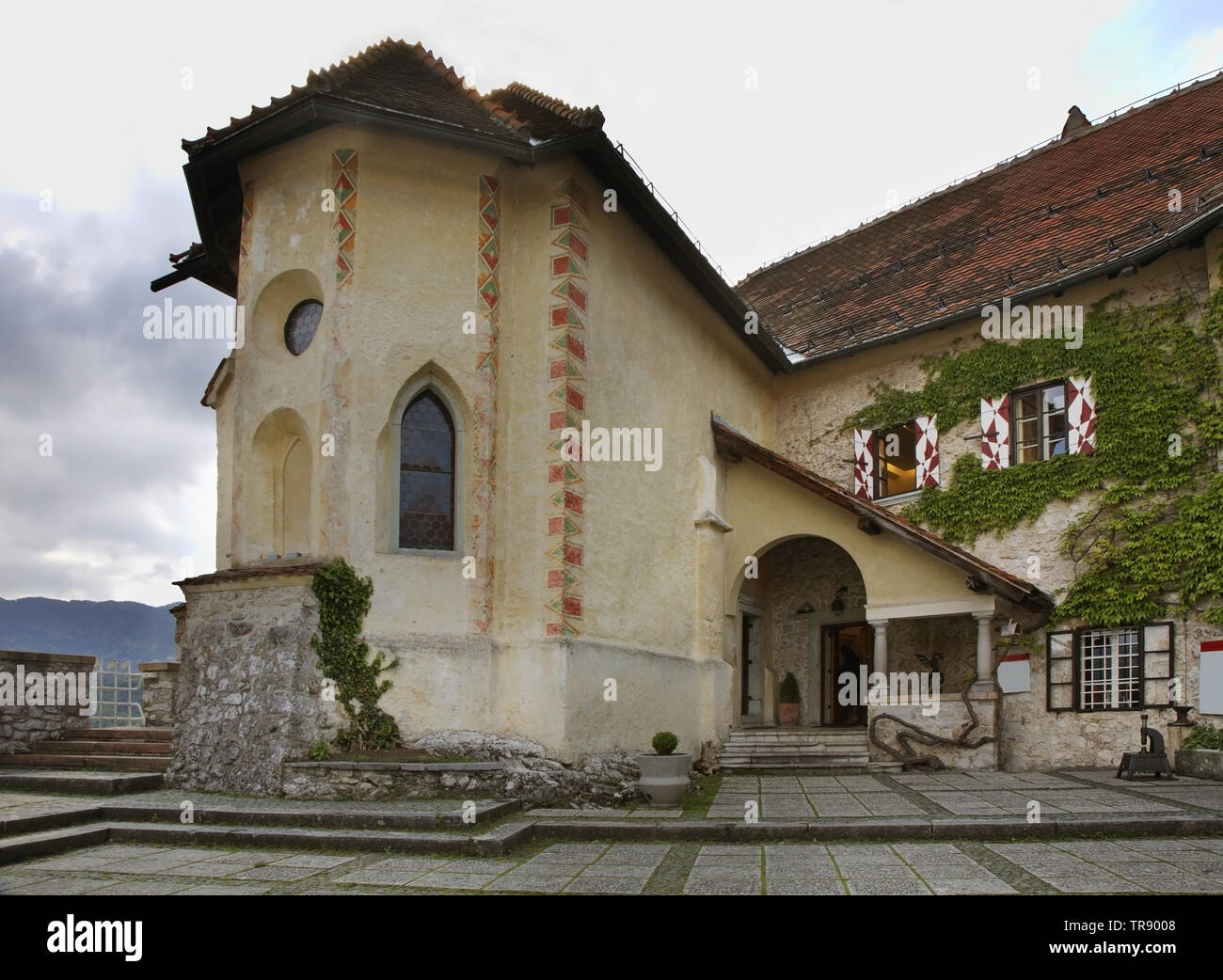 Bled Castle (Blejski grad) in Bled. Slovenia Stock Photo - Alamy