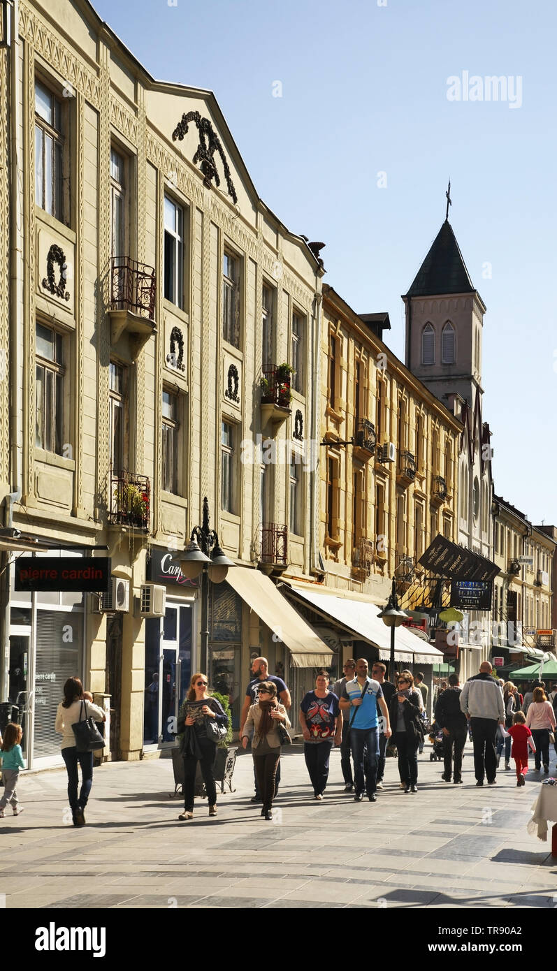 Shirok Sokak street in Bitola. Macedonia Stock Photo - Alamy