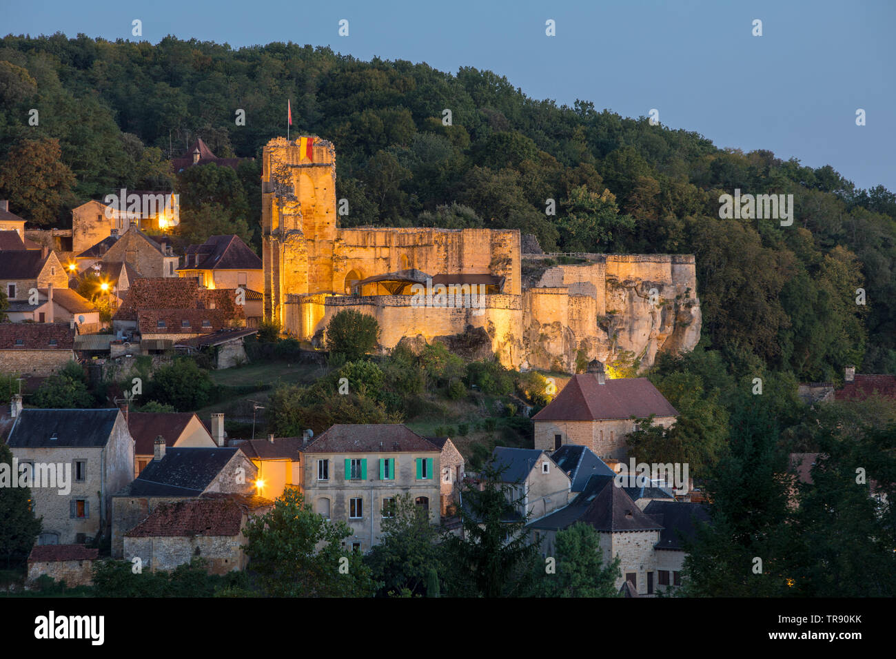 The Village of Carlux in Dordogne valley, Aquitaine, France Stock Photo ...