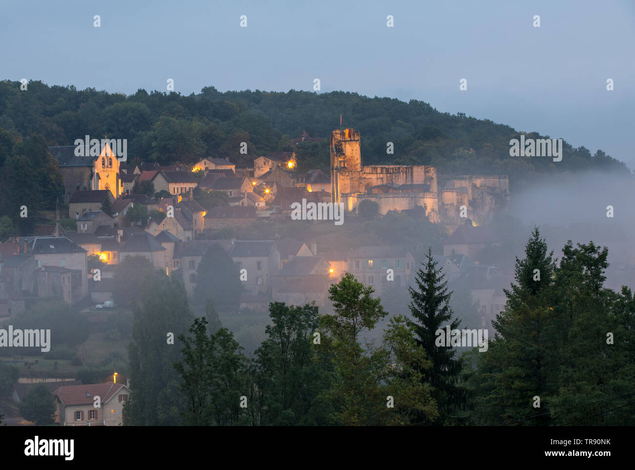 The Village of Carlux in Dordogne valley, Aquitaine, France Stock Photo ...