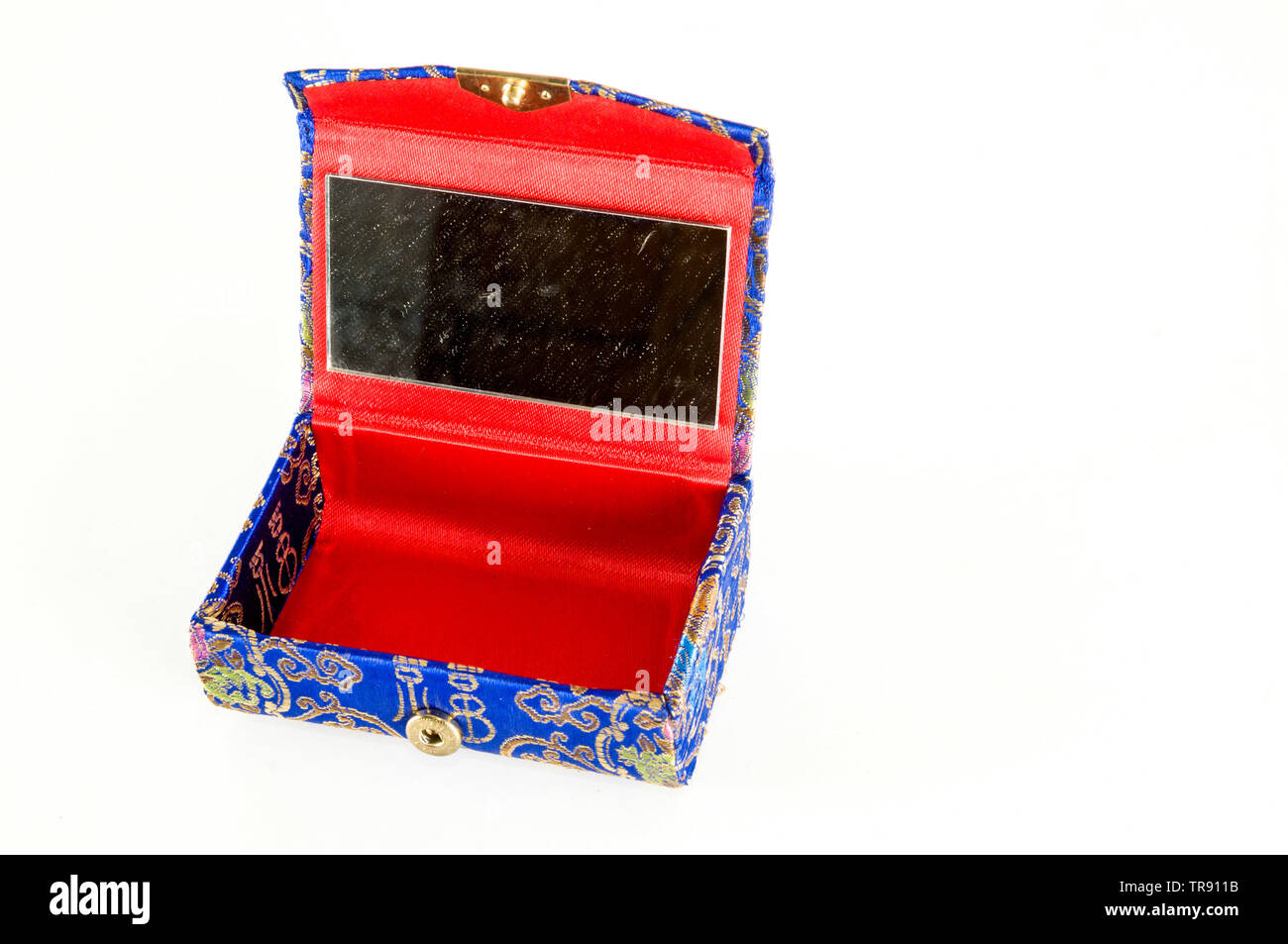 Chinese Vanity Mirror Box on a White Background Stock Photo - Alamy