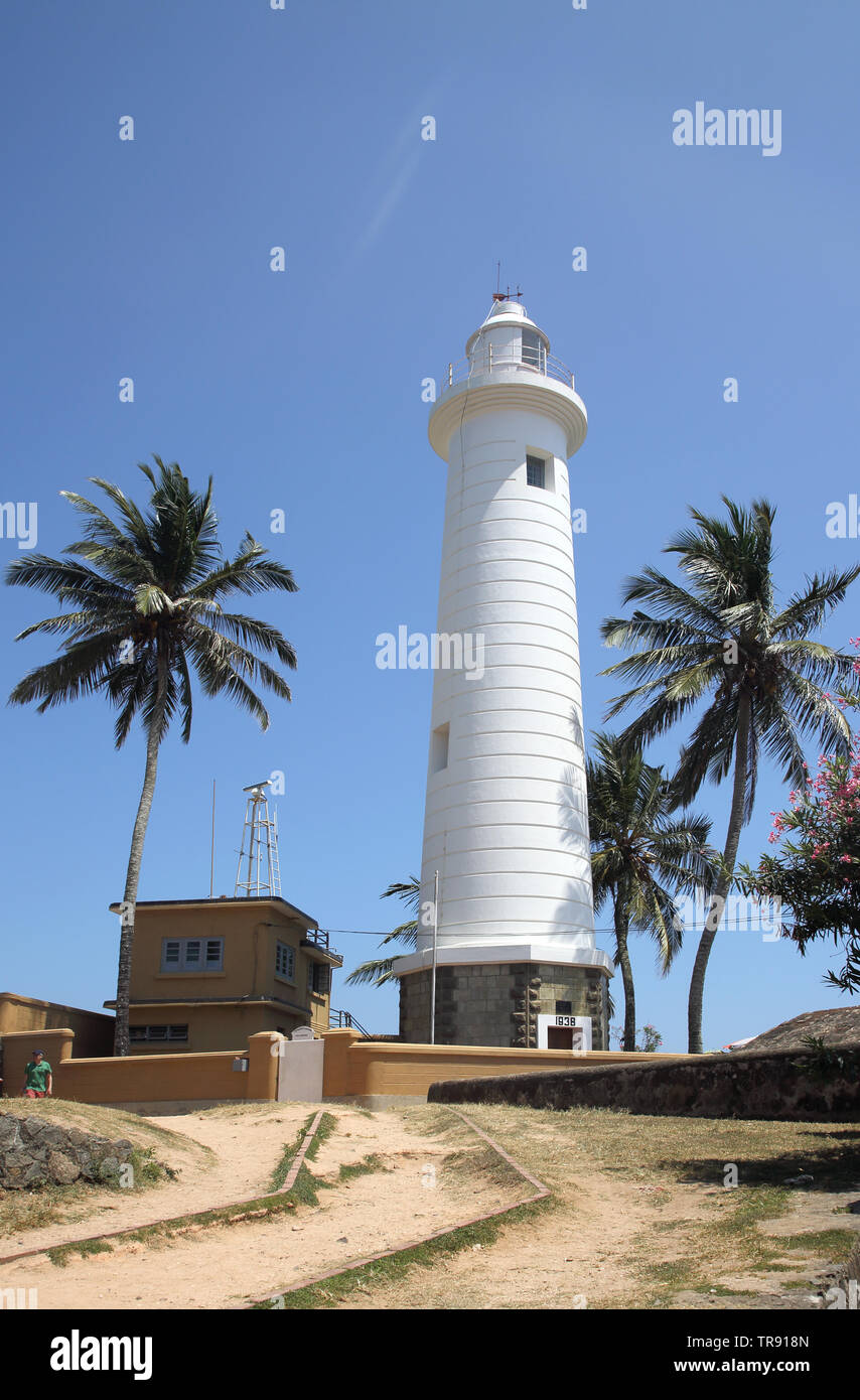 the lighthouse at point utrecht bastion galle fort sri lanka Stock ...