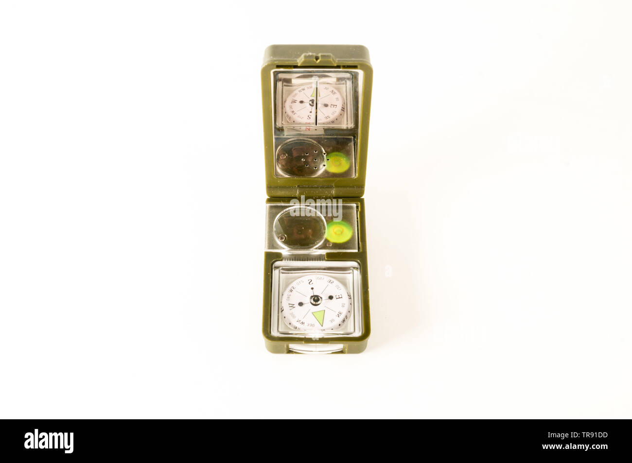 A surface mount liquid-filled compass for a boat Stock Photo - Alamy