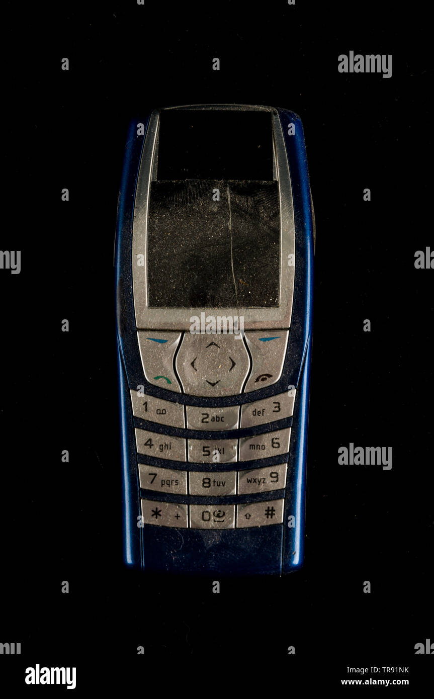 Old Vintage Mobile phone original design background Stock Photo - Alamy