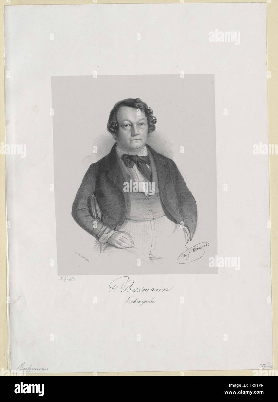 Beckmann, Frederick, actor (comedian, the "Eckensteher Nante") Hofburg ...