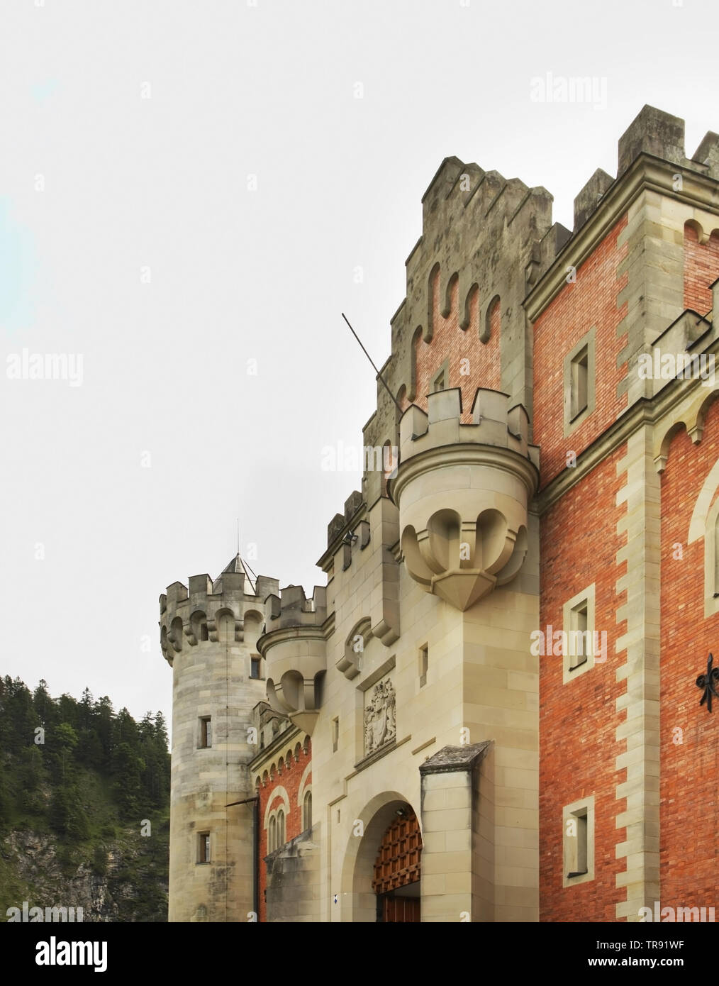 Neuschwanstein - New Swanstone Castle in Bavaria. Germany Stock Photo ...