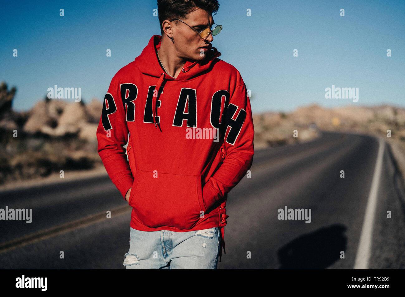 young Model Influencer fashion Stock Photo - Alamy