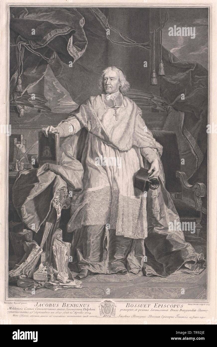 Bossuet, Jacques benign, French theologian and historian, bishop of ...