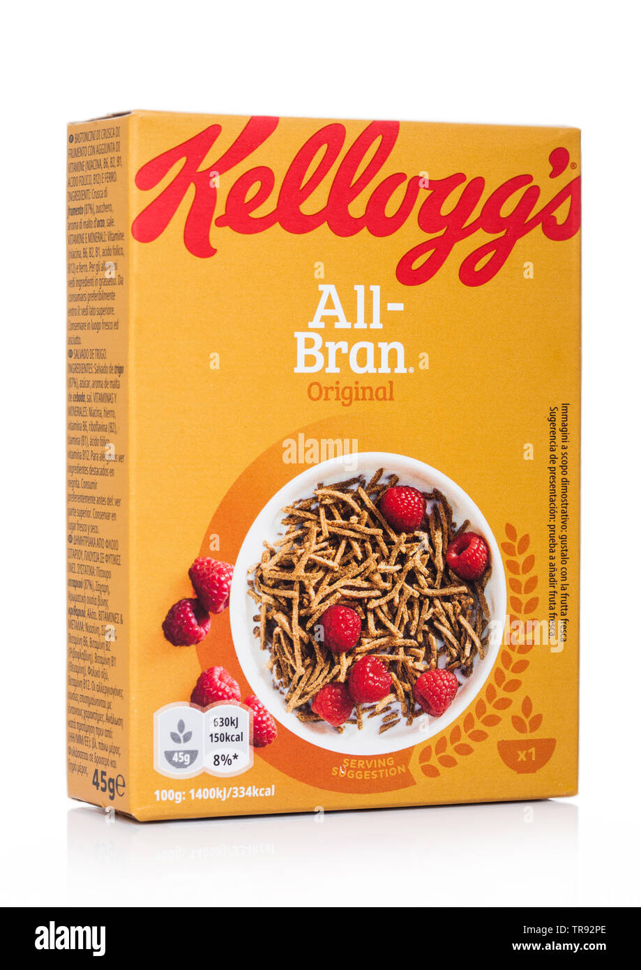 Kelloggs all bran breakfast cereal hi-res stock photography and images ...