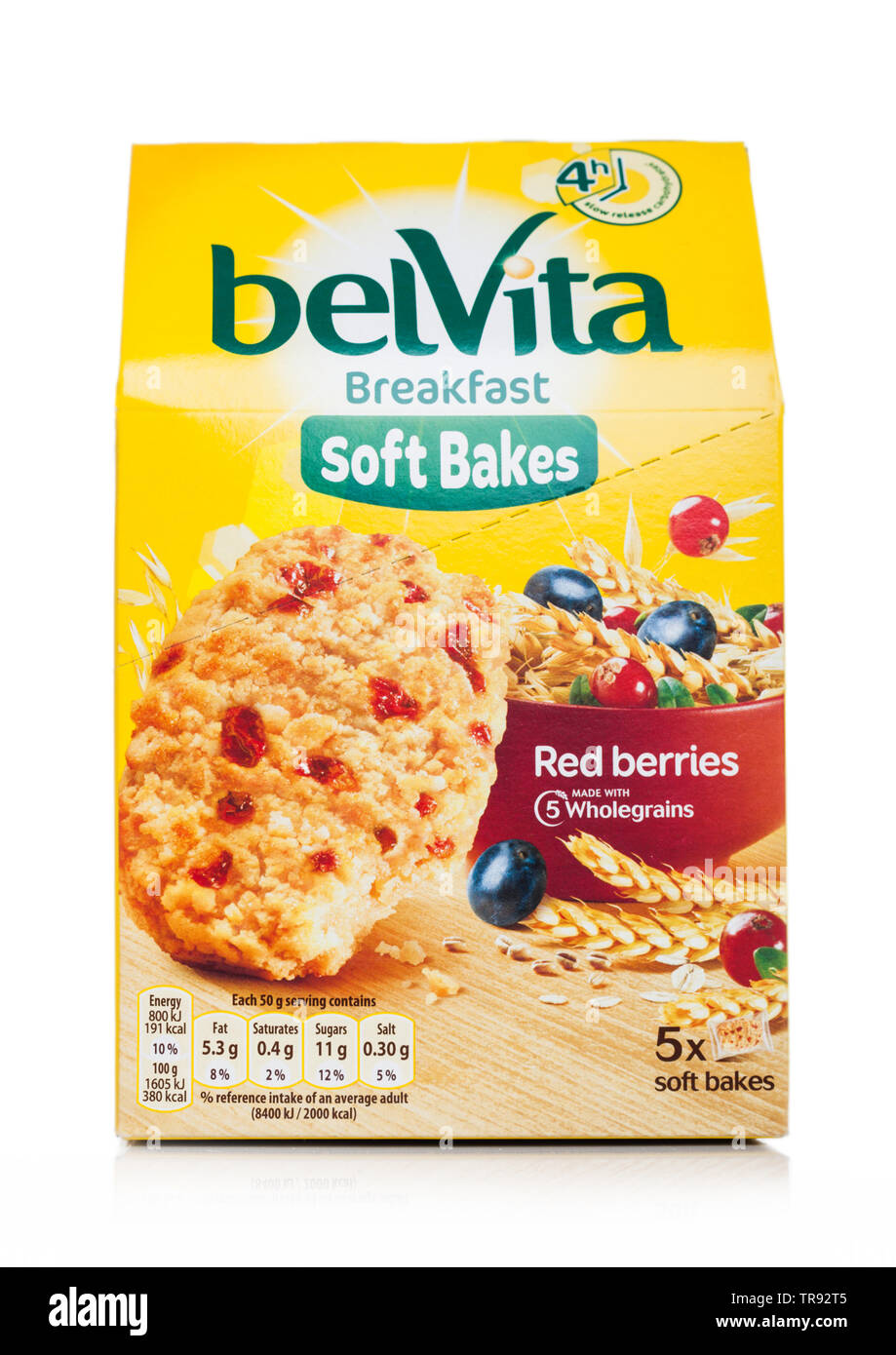 LONDON, UK - MAY 29, 2019: Pack of Belvita Breakfast soft bakes cookies ...
