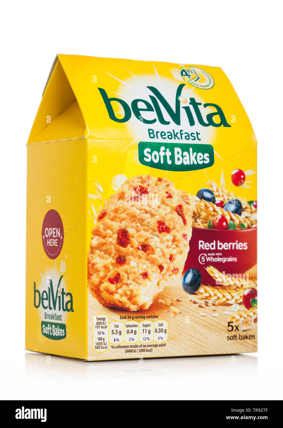 LONDON, UK - MAY 29, 2019: Pack of Belvita Breakfast soft bakes cookies ...