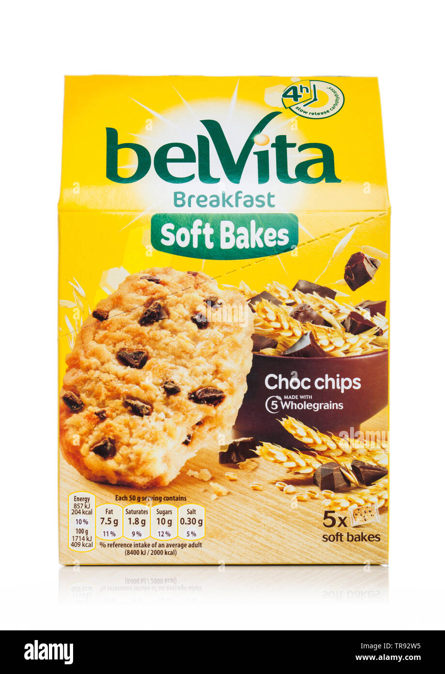 LONDON, UK - MAY 29, 2019: Pack of Belvita Breakfast soft bakes cookies ...