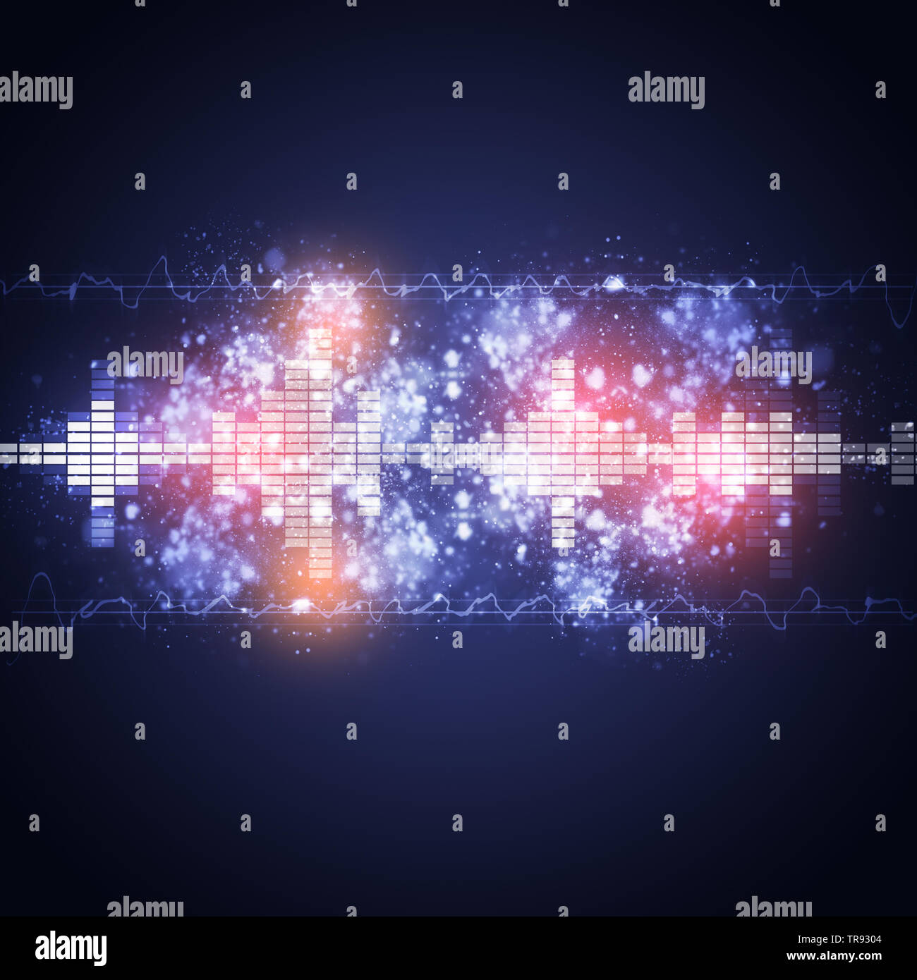 blast of lights and sound at loud party event Stock Photo - Alamy