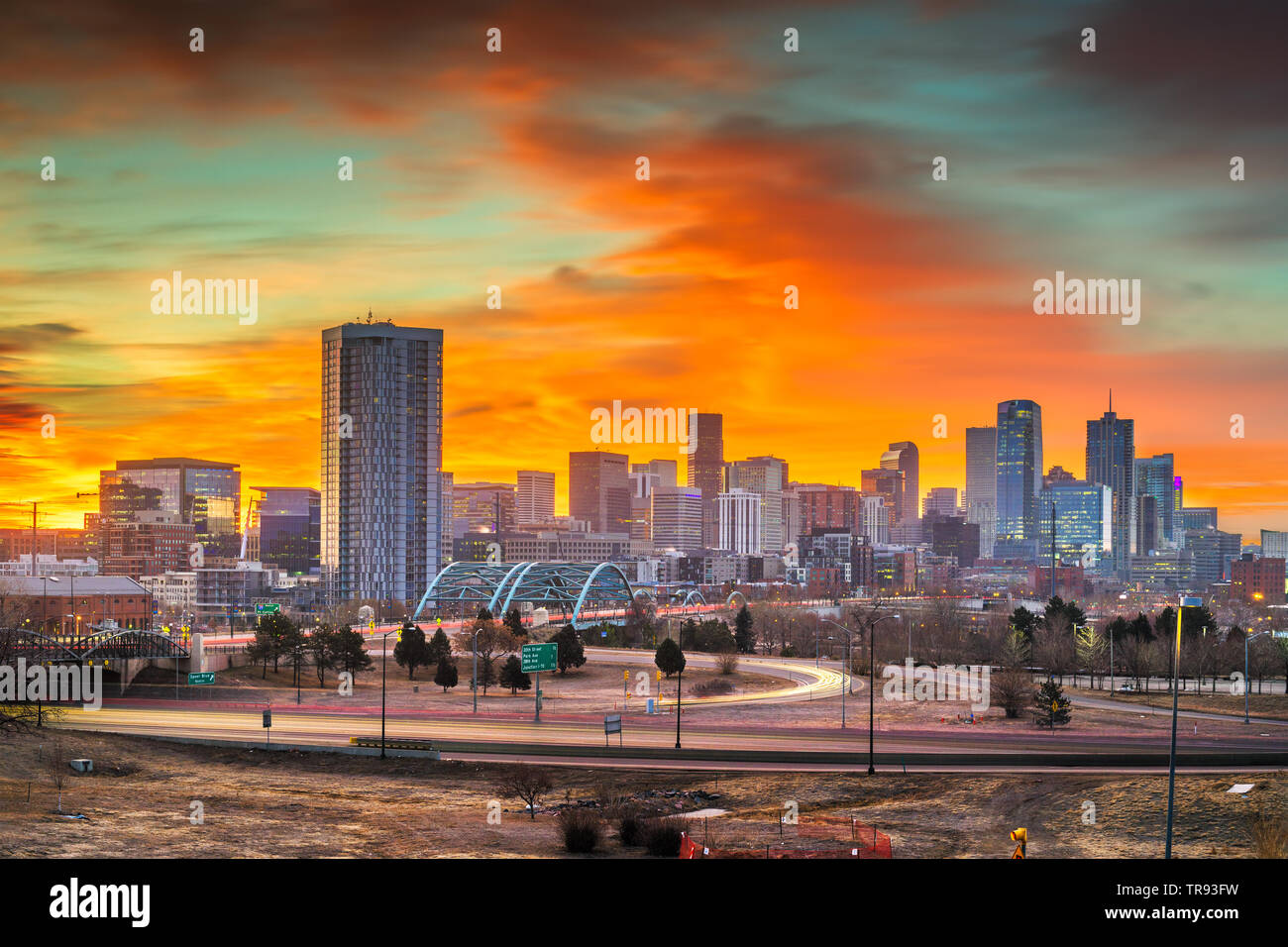 Denver skyline denver skyline colorado hi-res stock photography and ...