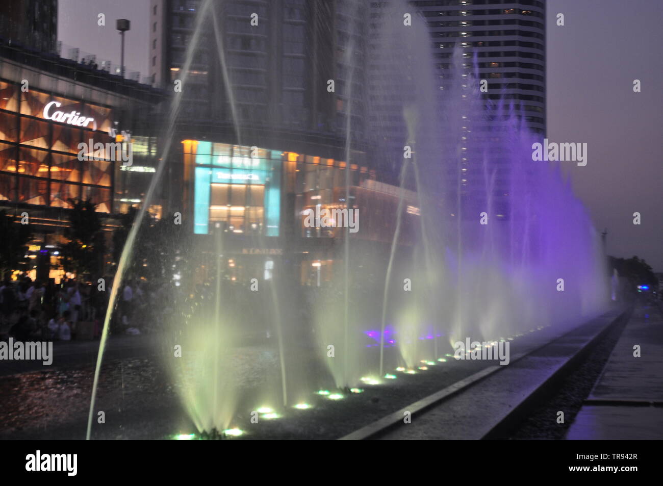 BANGKOK, THAILAND – 10 APRIL 2019: ICONIC Multimedia Water Features the ...