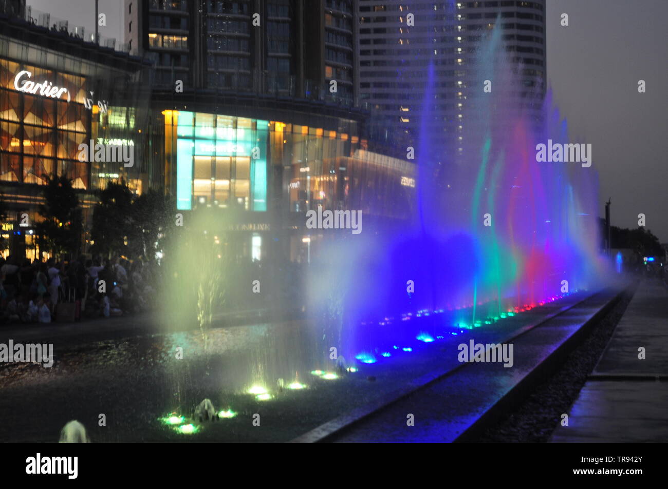 BANGKOK, THAILAND – 10 APRIL 2019: ICONIC Multimedia Water Features the ...