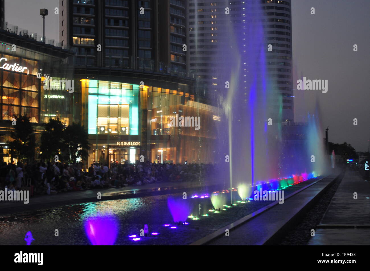 BANGKOK, THAILAND – 10 APRIL 2019: ICONIC Multimedia Water Features the ...