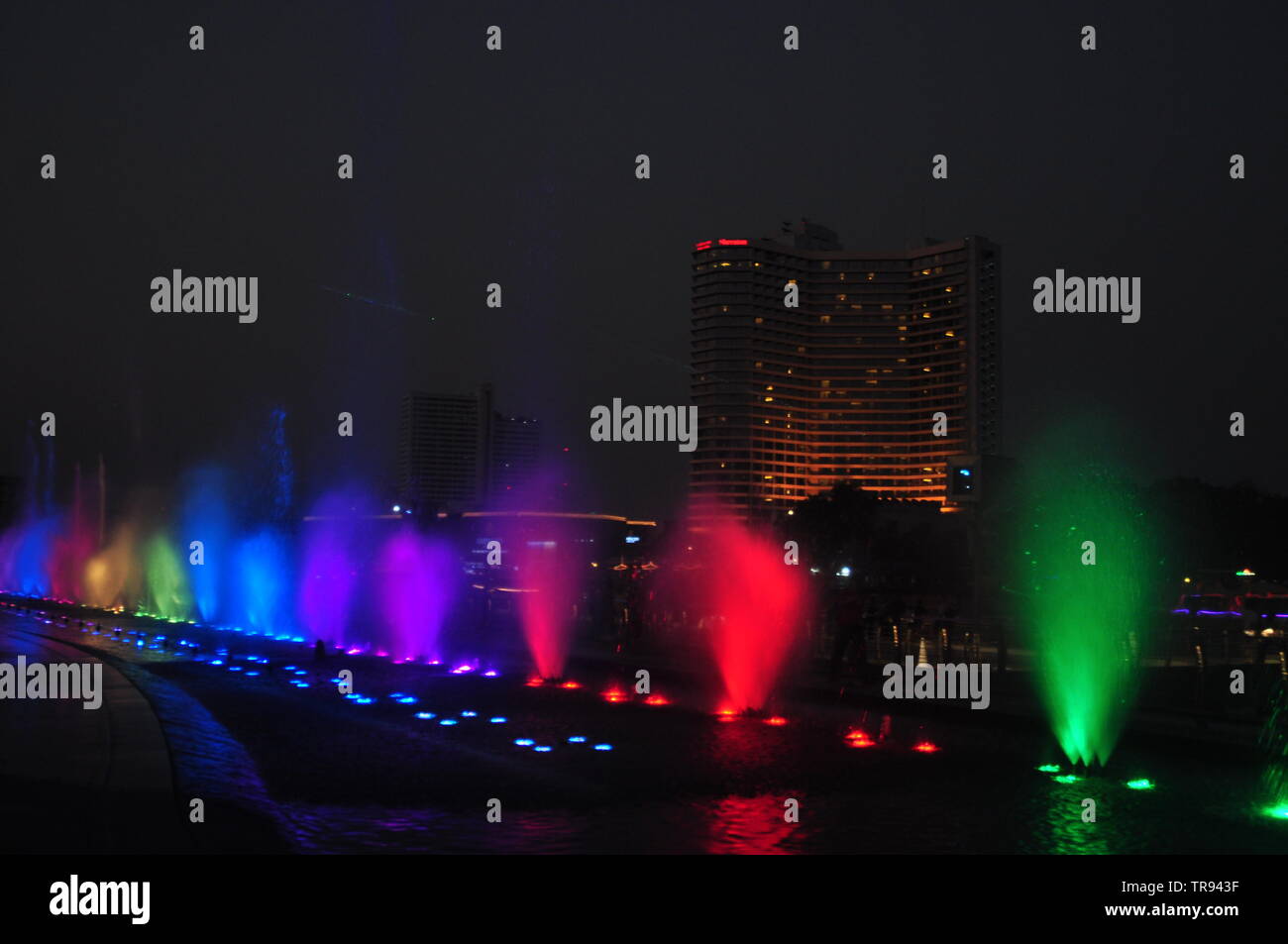 BANGKOK, THAILAND – 10 APRIL 2019: ICONIC Multimedia Water Features the ...