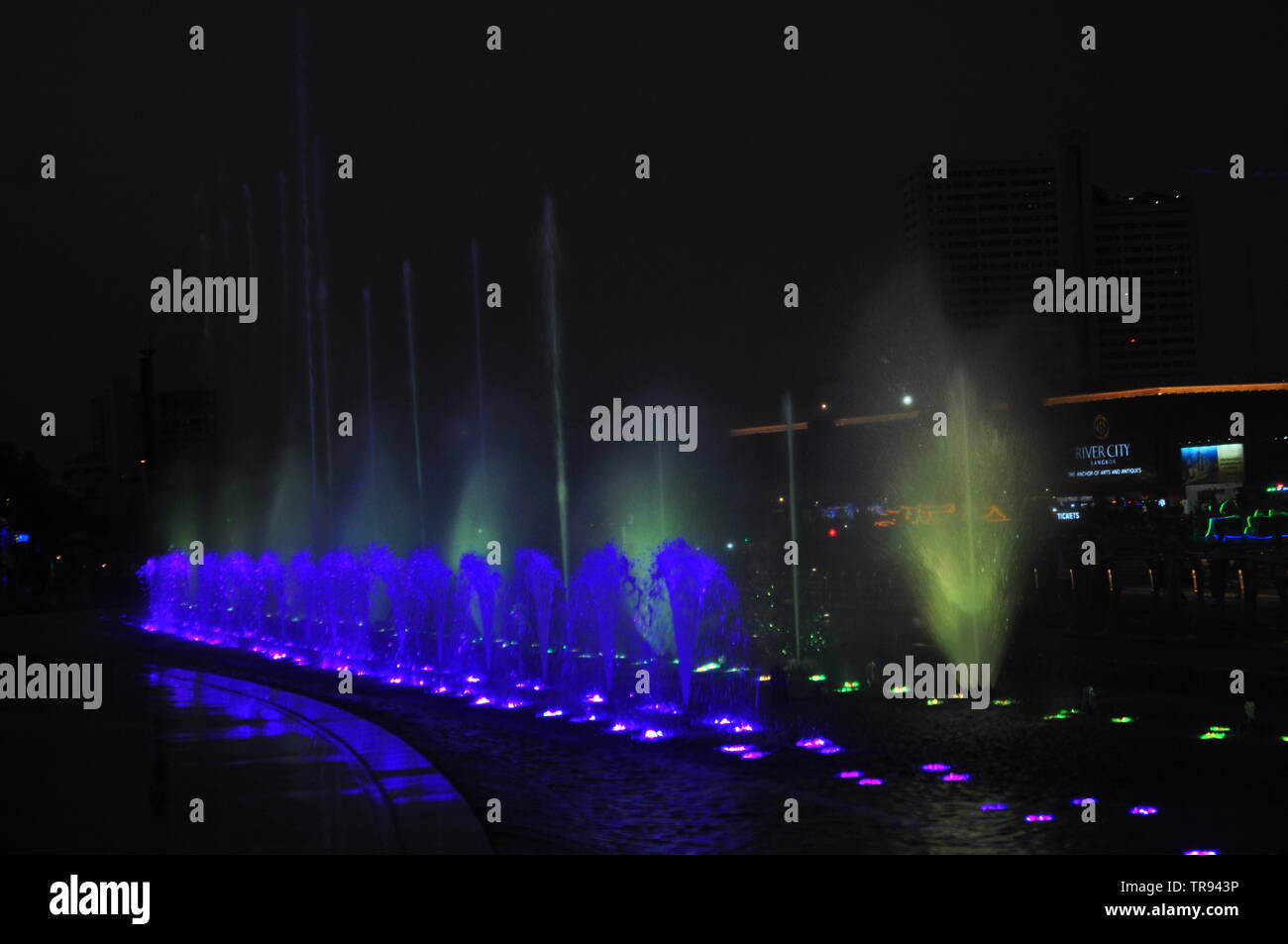 BANGKOK, THAILAND – 10 APRIL 2019: ICONIC Multimedia Water Features the ...