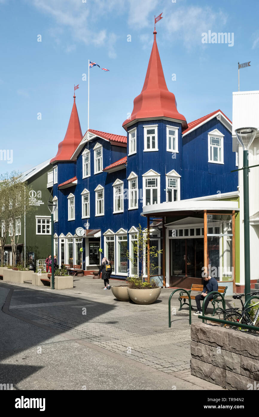 Old house in Akureyri, north Iceland Stock Photo - Alamy