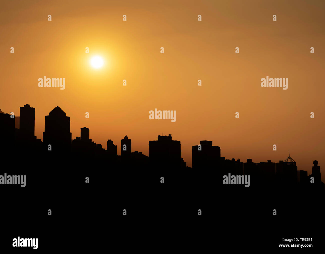 The shadow of the buildings Stock Photo - Alamy