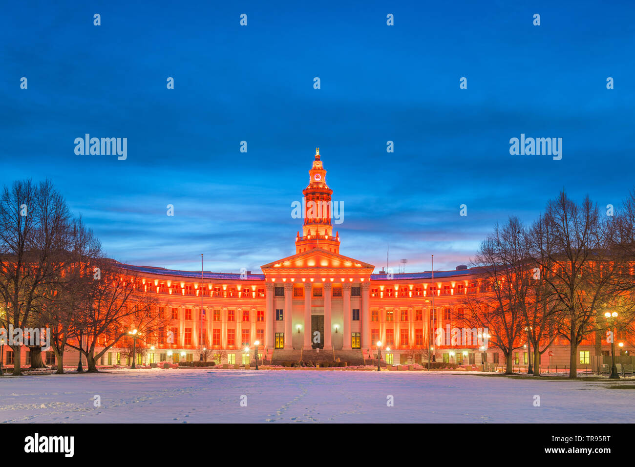 Winter snow building usa architecture hi-res stock photography and ...