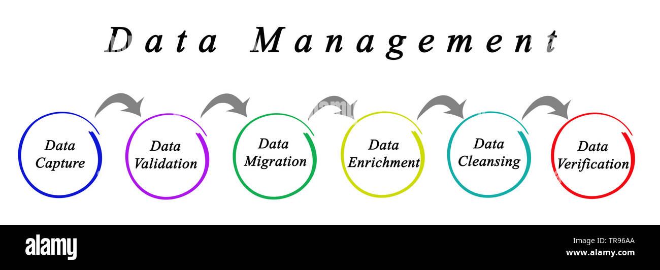 Process of Data Management Stock Photo - Alamy