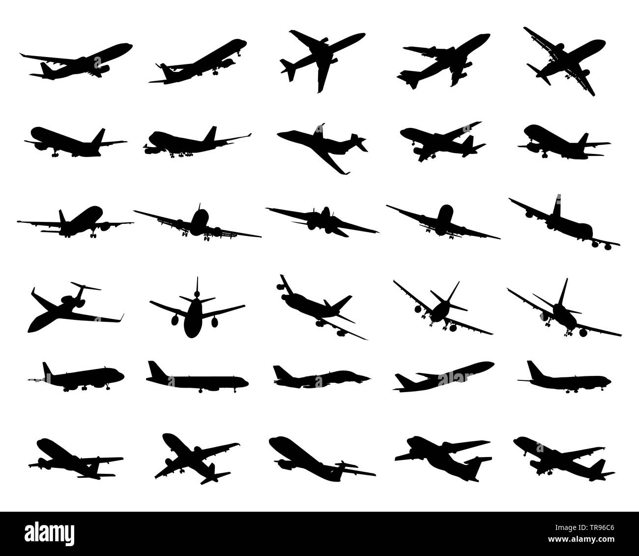 Airliner line art hi-res stock photography and images - Alamy