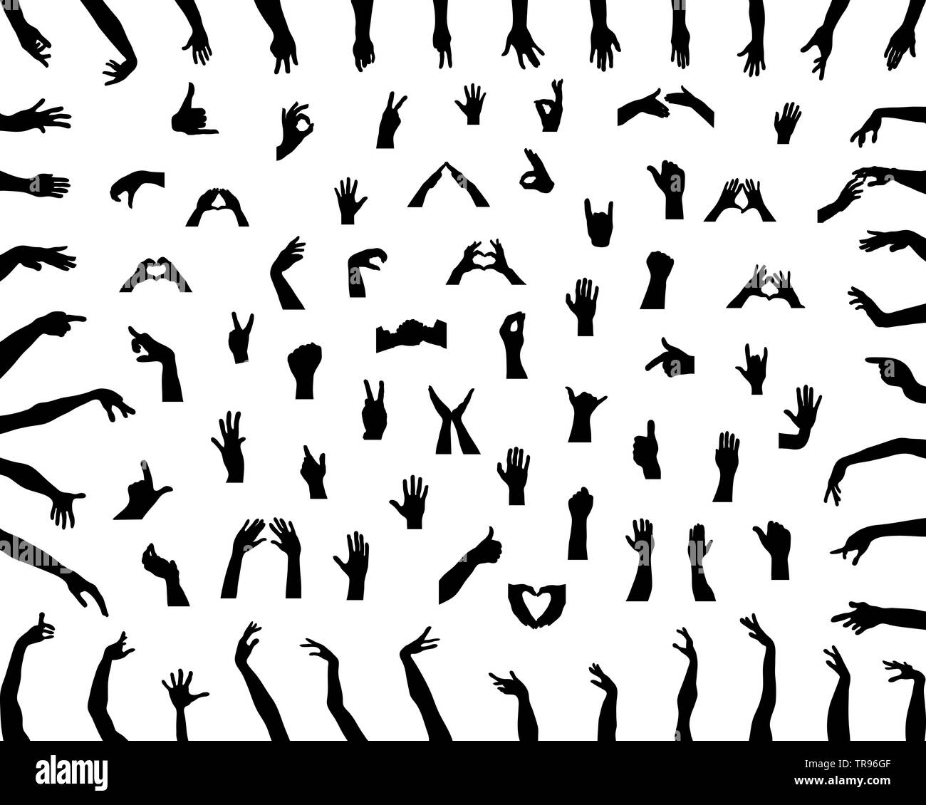 Touch of a finger Black and White Stock Photos & Images - Alamy